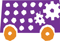 Students design and build gear-driven toys.